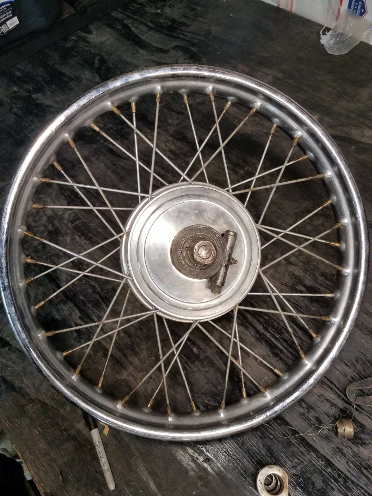 AJS/Matchless Rear Wheel Hub Brakes Drum Sprocket Speedo Mounting Hardware