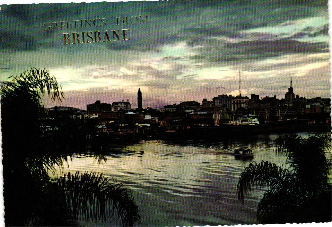 Greetings From Brisbane Australia Postcard | eBay