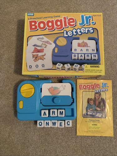 Parker Brothers Boggle Jr Preschool Letters Game Vintage 1992 Complete ...