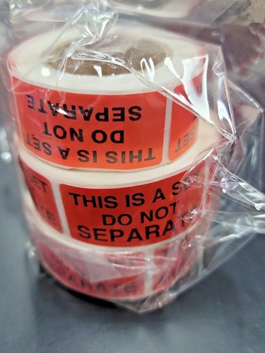 500/Roll 2 Rolls 1 X 2 This Is a Set Do Not Separate Shipping Stickers ...