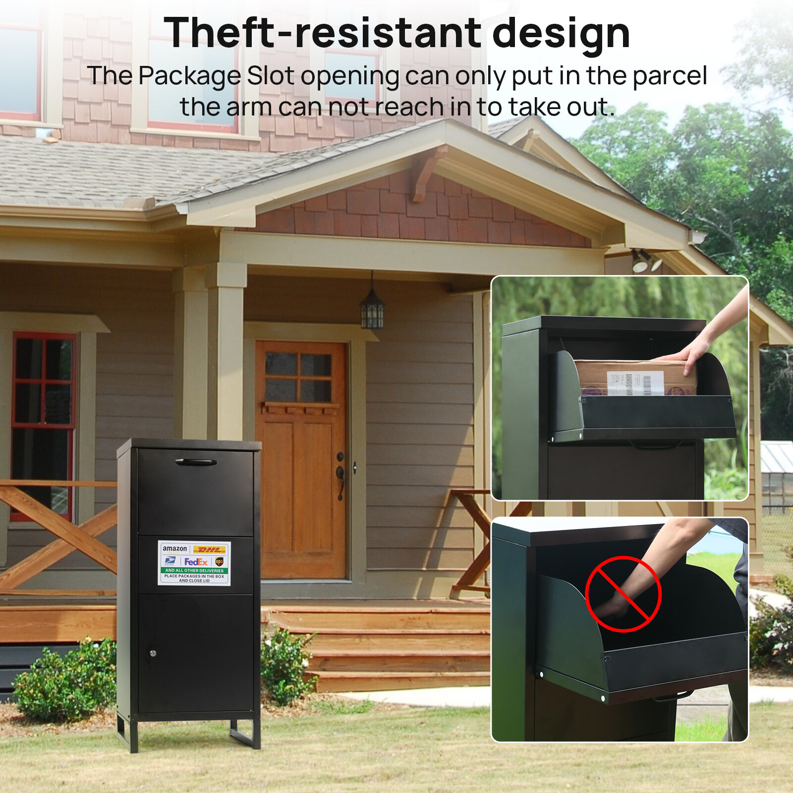 Large Package Delivery Box Large Parcel Storage Lockable Home Drop ...