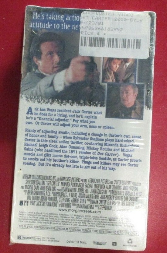 Get Carter (VHS 2000) | eBay