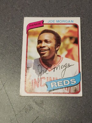 1980 Topps Joe Morgan Baseball Card #650 NM Cincinnati Reds | eBay