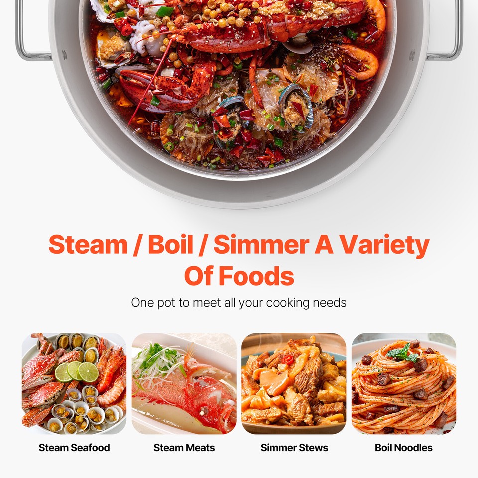 100 Qt Seafood Boiling Kit with Strainer Outdoor Crab Crawfish Cooking ...