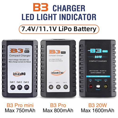 B3 20W B3 Pro 10W RC Compact Charger 2S 3S Lipo Battery Adapter Power ...