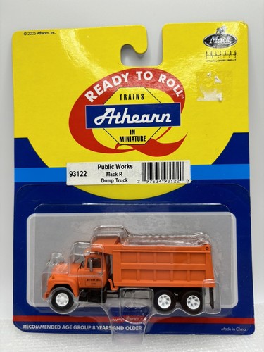 HO Athearn 93122 Public Works Mack R Dump Truck Vehicle BRAND NEW ...