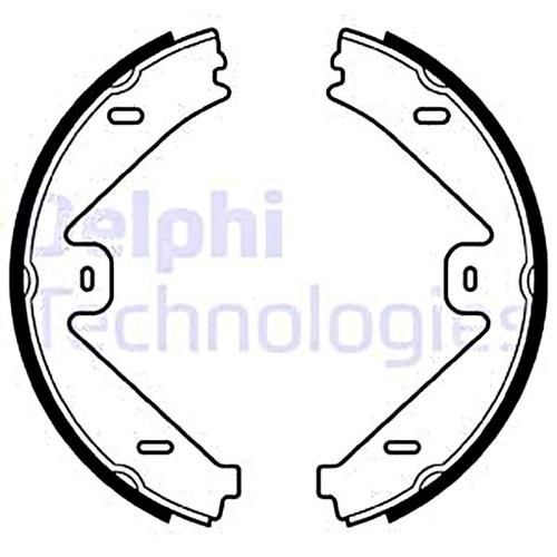 DELPHI Parking Brake Shoe Set For MERCEDES C218 S212 W204 W212 W218 ...