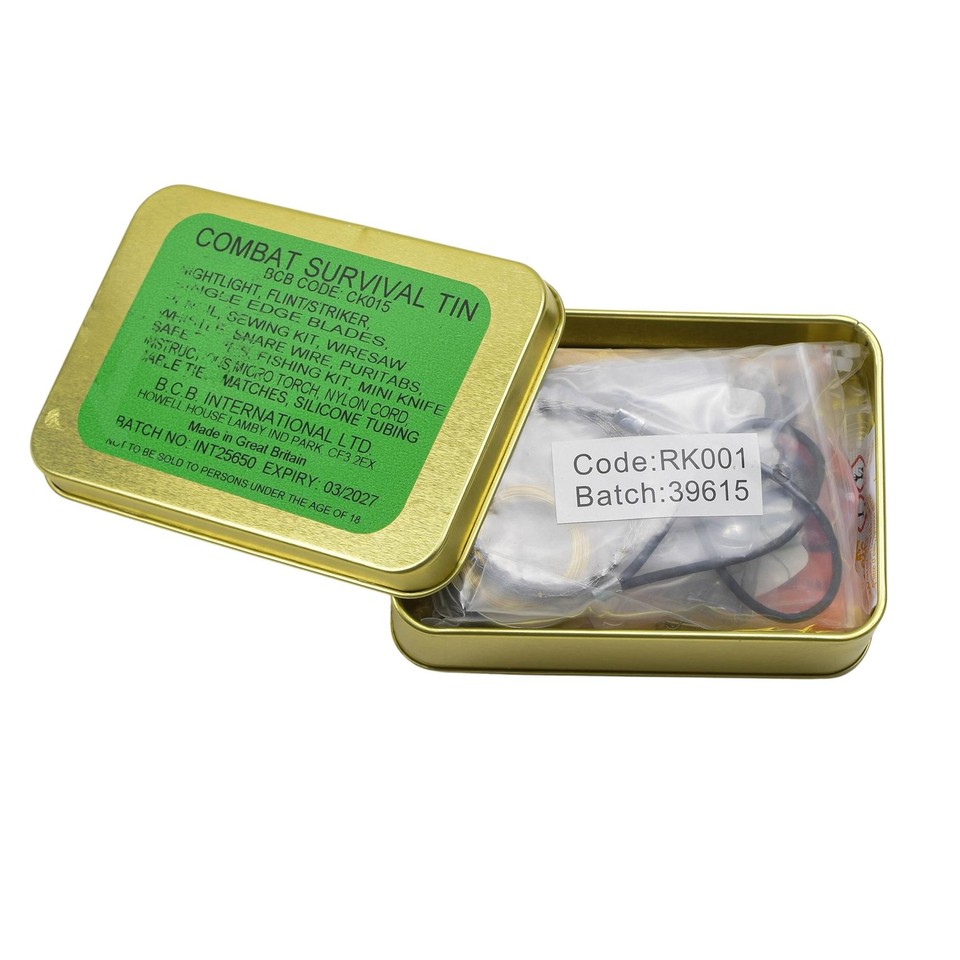 BCB Combat Survival Tin essentials rescue survival outdoor basic ...