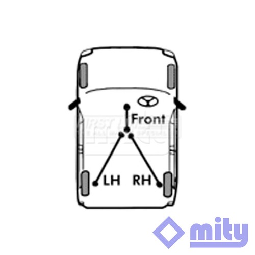 Fits Volvo V40 2012- S40 2005-2012 Hand Brake Cable Rear Mity 31362965 ...