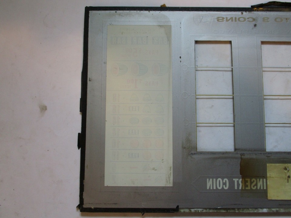 Slot Machine Reel Glass (3 Line) | eBay