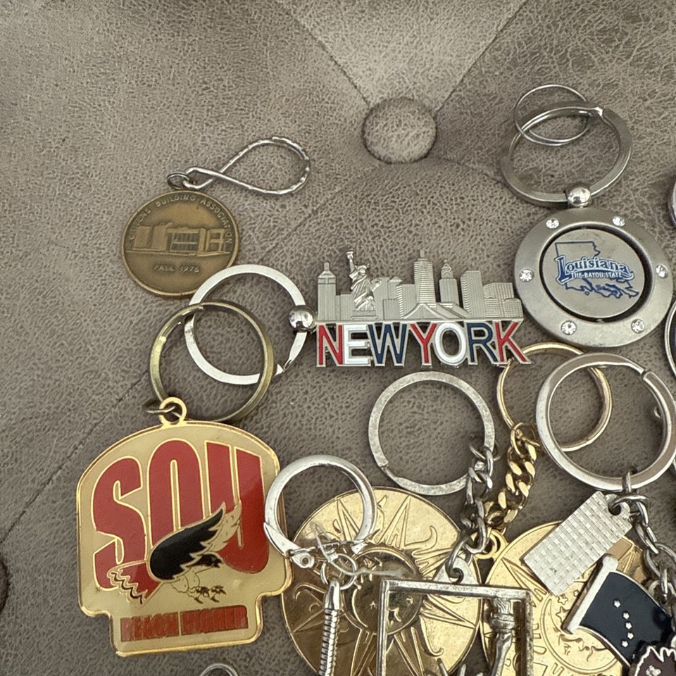 Vintage Keychain Lot Of 18 Unique Novelty Keychains | eBay