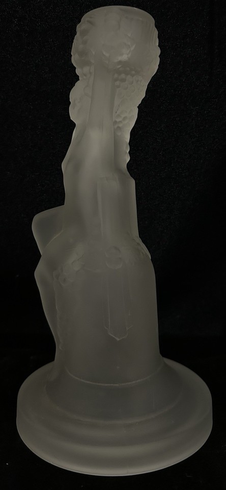 Frosted Glass Candle Stick, White Satin Glass | eBay