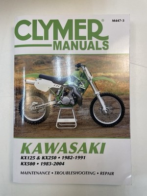 CLYMER MANUALS KAWASAKI KX125 KX250 1982-1991 KX500 1983-2004 | eBay