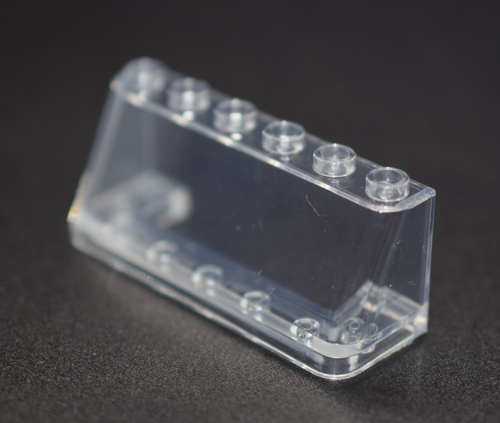 1 New LEGO Transparent Clear 2x6x2 Windshield 35336 windscreen wind ...