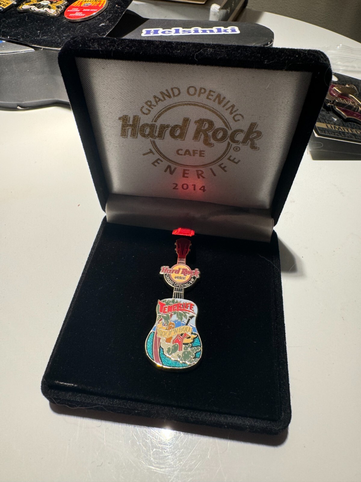 Hard Rock Cafe Tenerife Grand Opening VIP Box set Guitar 77552 | eBay