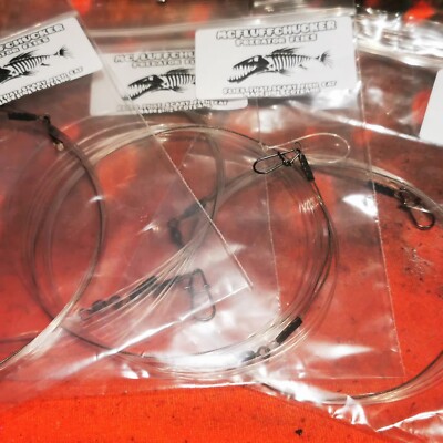 Pike fly Leaders 30lb - Mulipack 3 Sizes complete With Wire-2023 ...