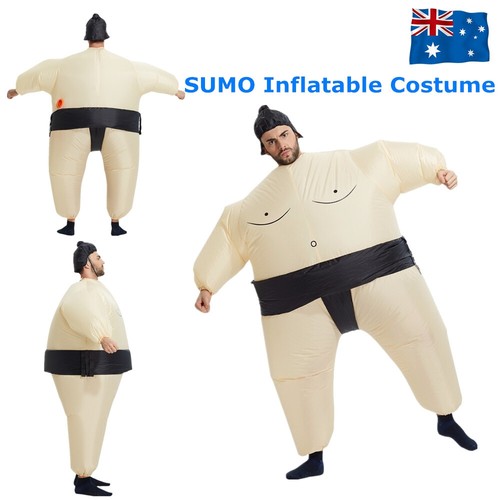 Fan Operated Inflatable Suit Fancy Costume Sumo Wrestler Dress W/ Hat ...