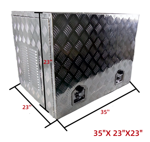 Aluminum 35"x23"x23" Generator Tool Box Heavy Duty Storage Box Fully ...