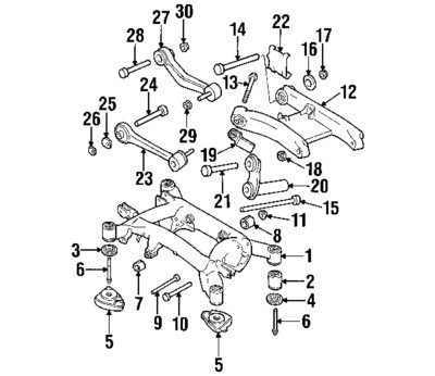BMW 33306760349 GENUINE OEM LOWER CNTRL ARM NUT | eBay