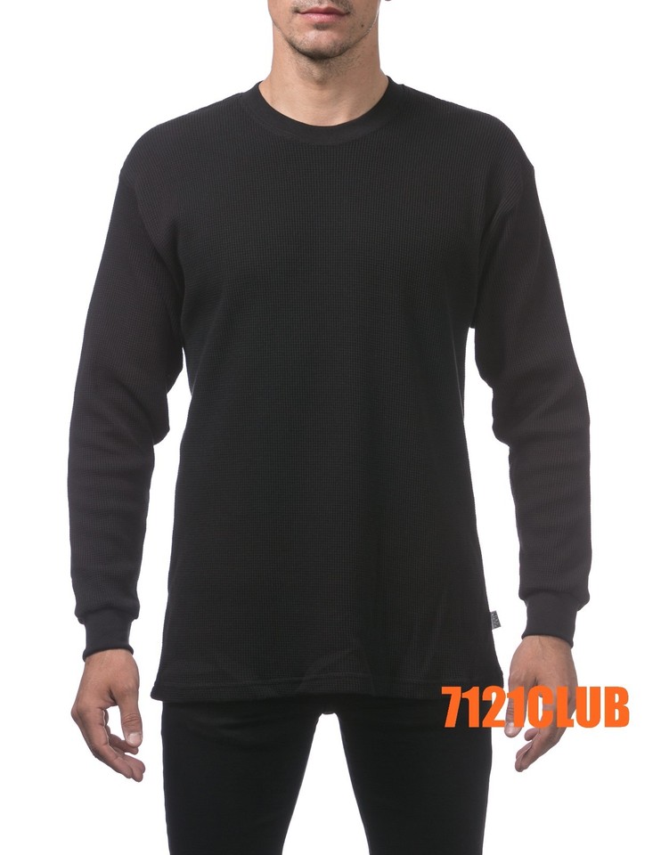 PRO CLUB THERMAL T SHIRTS PROCLUB MEN HEAVYWEIGHT LONG SLEEVE SHIRT BIG ...