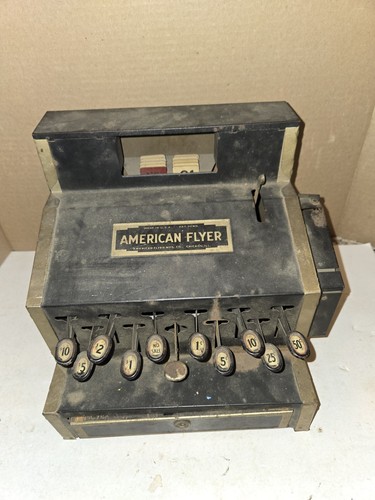 Vintage 1930's/1940's Large American Flyer Mechanical Cash Register ...