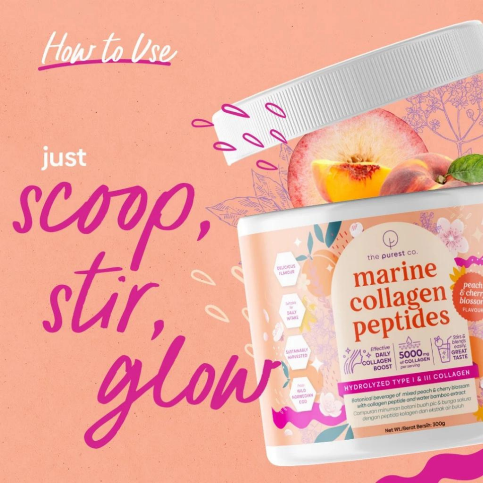 Purest Co Marine Collagen Peptides For Skin, Hair & Nail Vitality ...