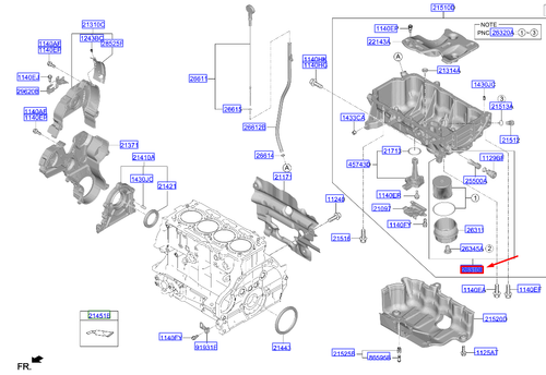 Filtre à huile HYUNDAI TUCSON NX4 MK4 Assy 263102U000 NEUF ORIGINAL | eBay