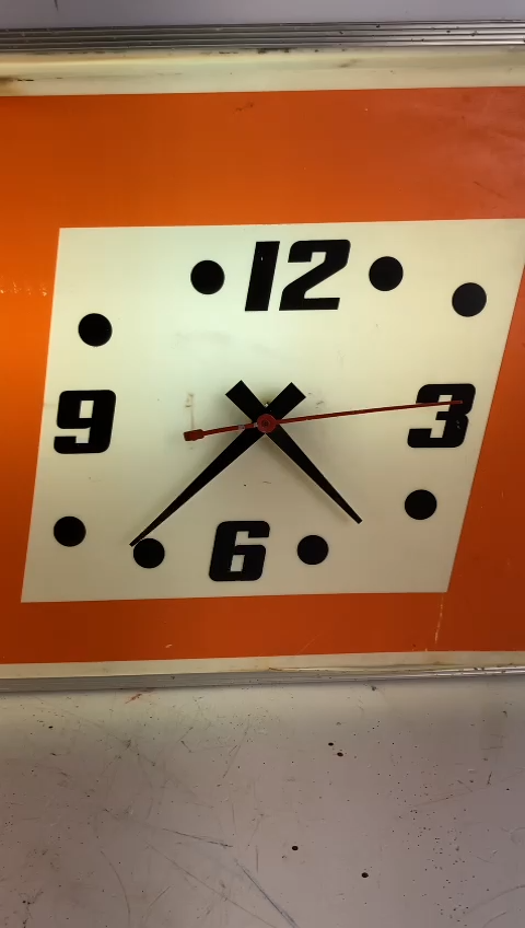 Vintage Economy POWER KING Tractor Light Up Sign with Clock All Gear ...