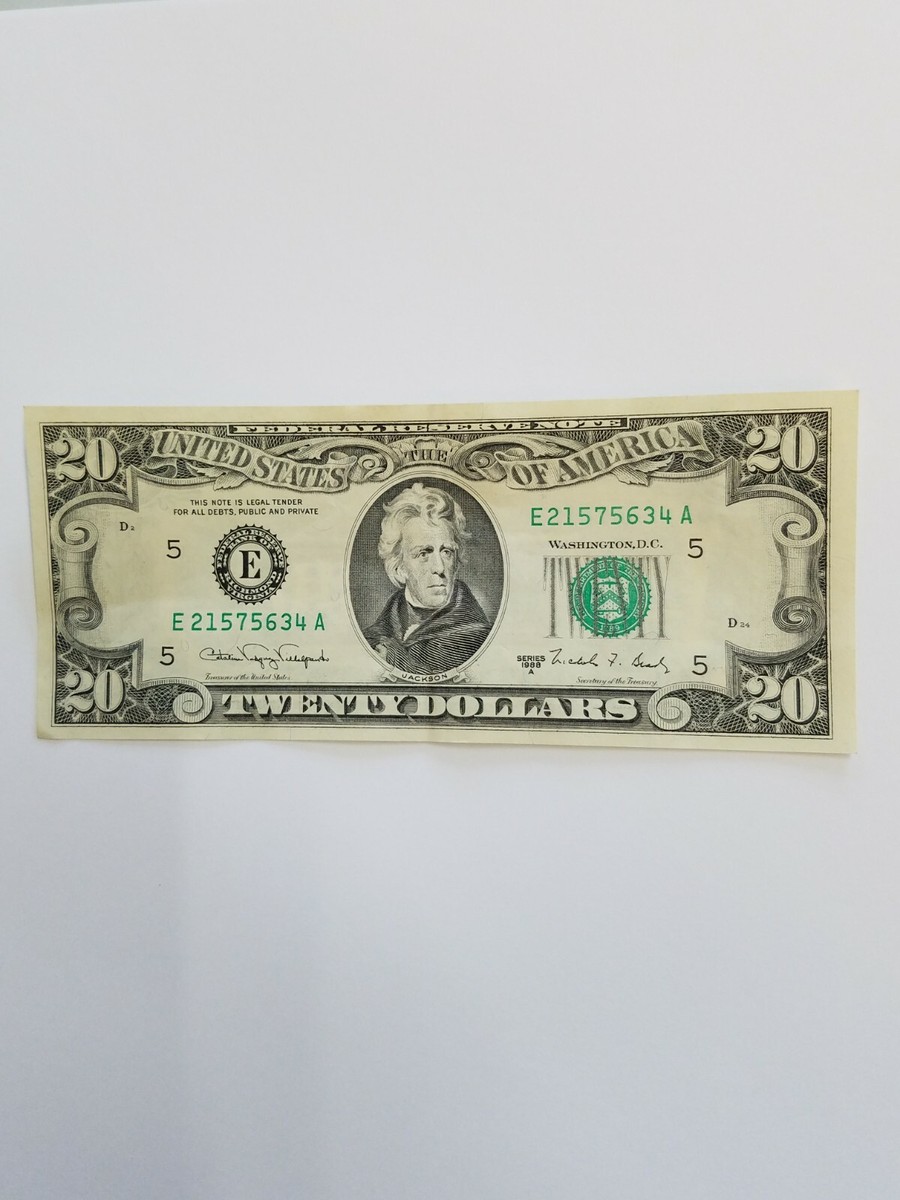 Series E 20 Dollar Bill