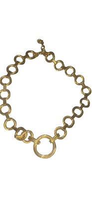 Vintage MONET Gold Tone Princess Rope Chain Statement Runway Necklace ...