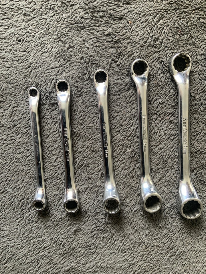 Snap On Stubby Box End Wrench Set, Metric, 8c…6 Up To 20…..see Pics….l ...