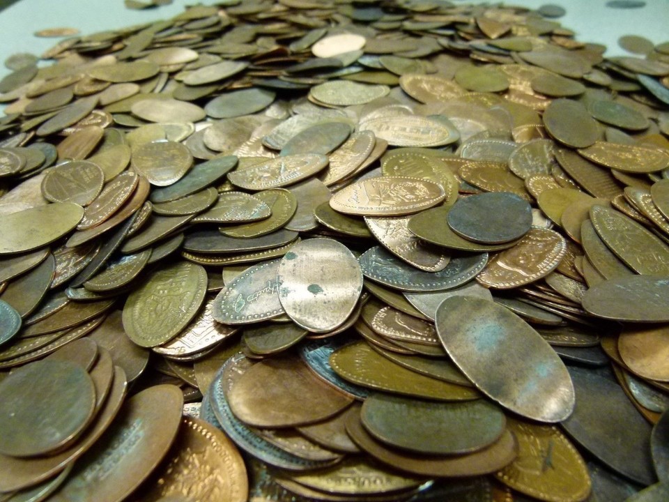 100 Elongated Pennies - Smashed Pennies - Pressed Pennies - Unsearched ...