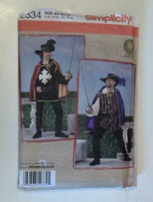 Simplicity Sewing Pattern 2334 , Costume/Cos-Play: Hat, Shirt, Tabard ...