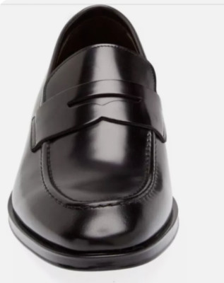 CANALI Penny Loafers Black Leather Men's Shoes Sz EU 42 | eBay