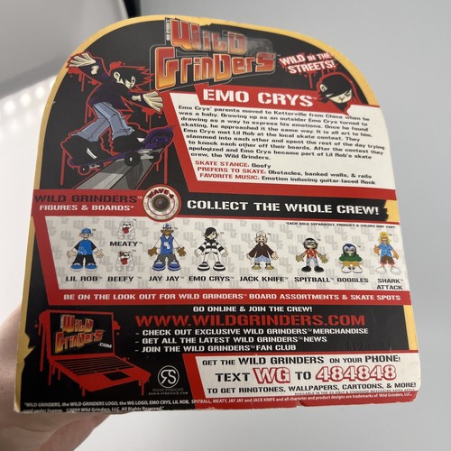 Rob Dyrdek's Wild Grinders Emo Crys Action Figure w/Skate Board | eBay