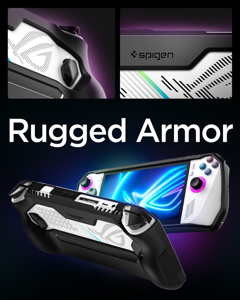 For ASUS ROG Ally 2023 RC71L | Spigen Rugged Armor Cover with Wrist ...