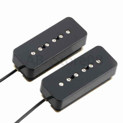 Stacked P90 Humbucker Pickups Alnico 5 Magnet Neck & Bridge Black | eBay