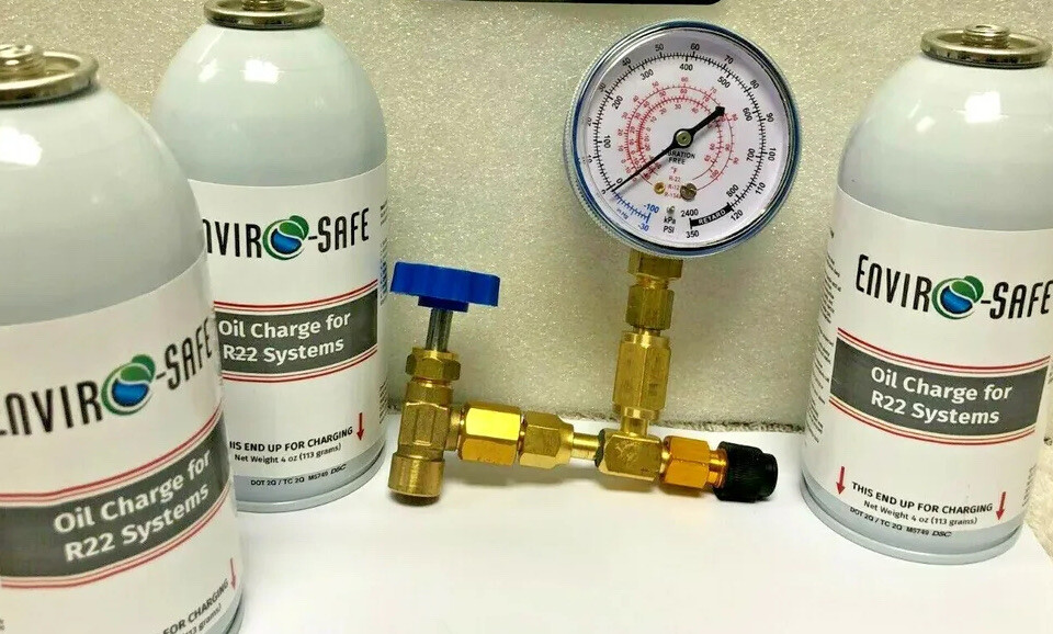 Envirosafe Refrigerant Support, Home AC Refrigeration, A/C, Oil Charge ...