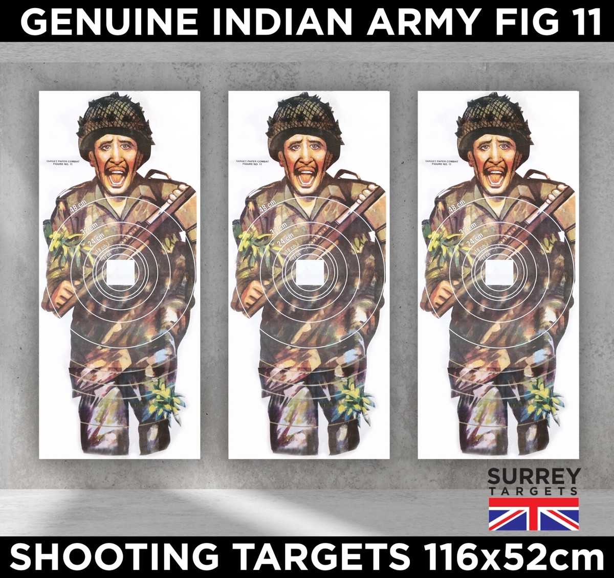 Air Rifle X10 FIGURE 11 MILITARY TARGETS NATO ARMY SA80 SHOOTING ...
