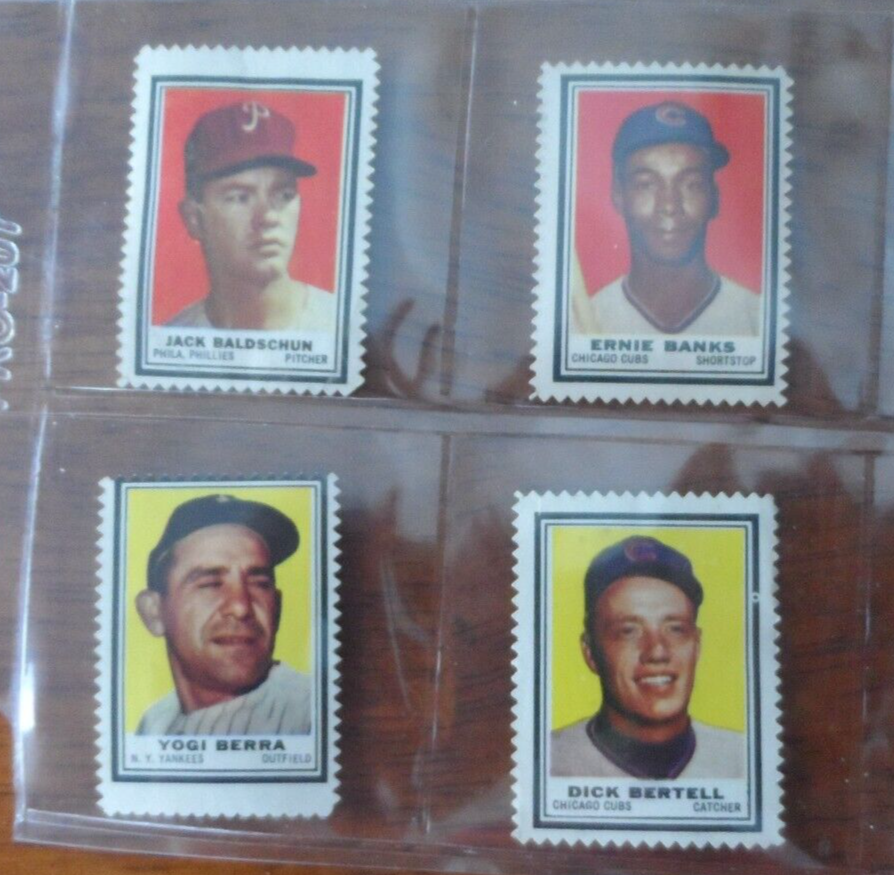 1962 TOPPS BASEBALL STAMP SET OF (200) STAMPS MANTLE, MAYS, AARON NICE ...