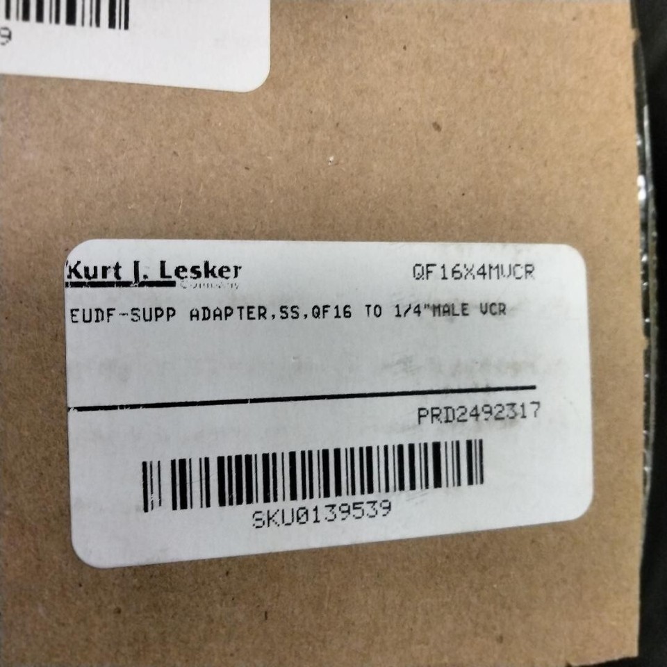 KF16 to VCR Adapter vacuum fitting - Kurt Lesker- SEALED - pn ...