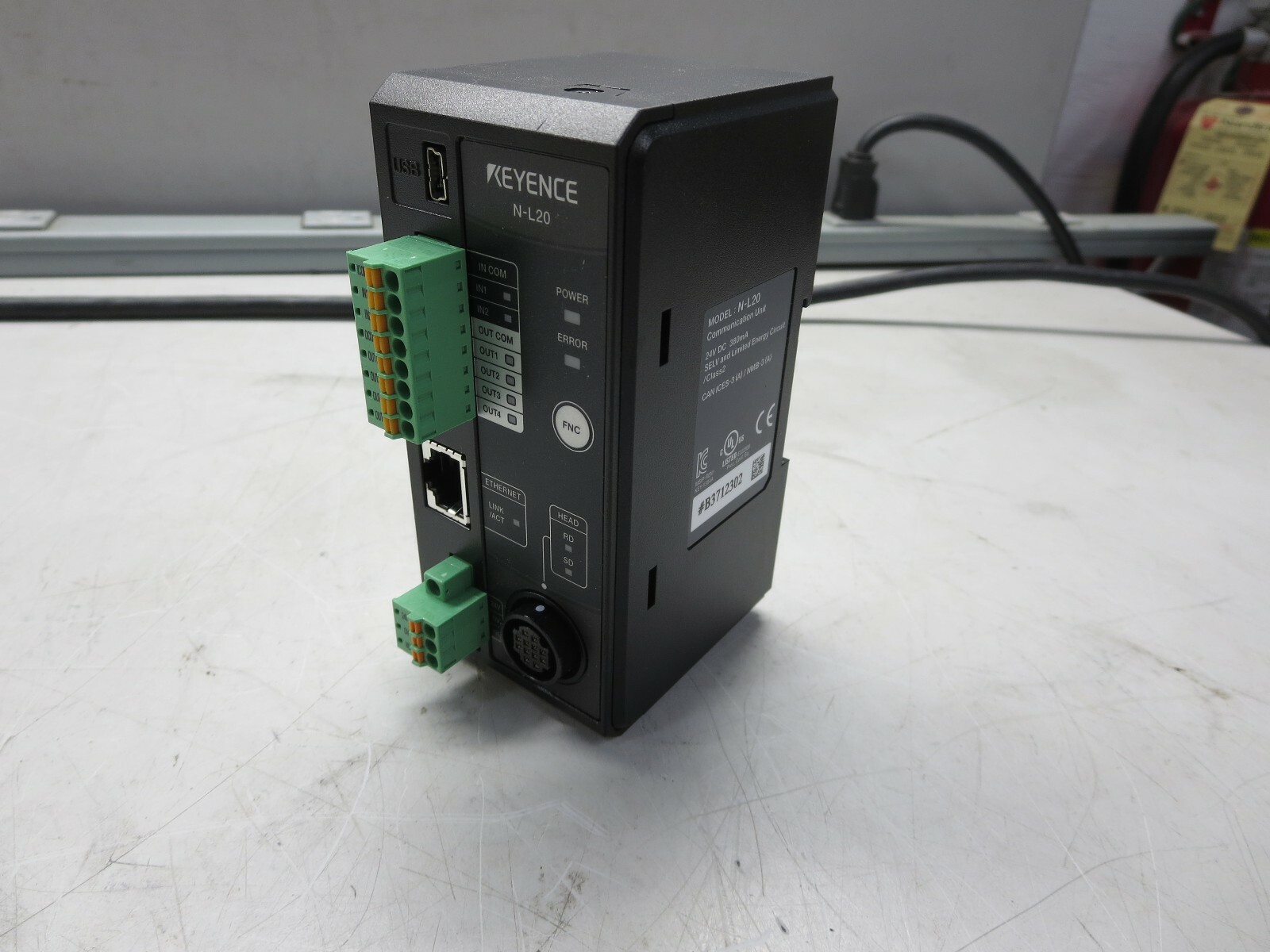 Keyence, N-L20, Communications Module, 24 VDC, 380 mA, Class 2 | eBay