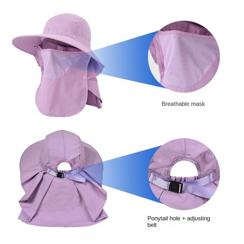 Sun Protection Fisherman Hat Neck Flap Cap Fashion Sunscreen Cap ...