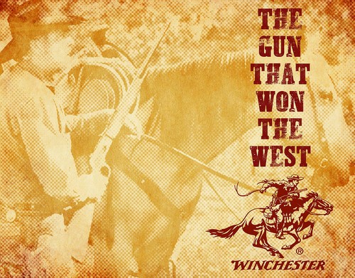 Winchester Dog Gun Won West Cowboy Ammunition Ammo Firearms Hunt Metal ...