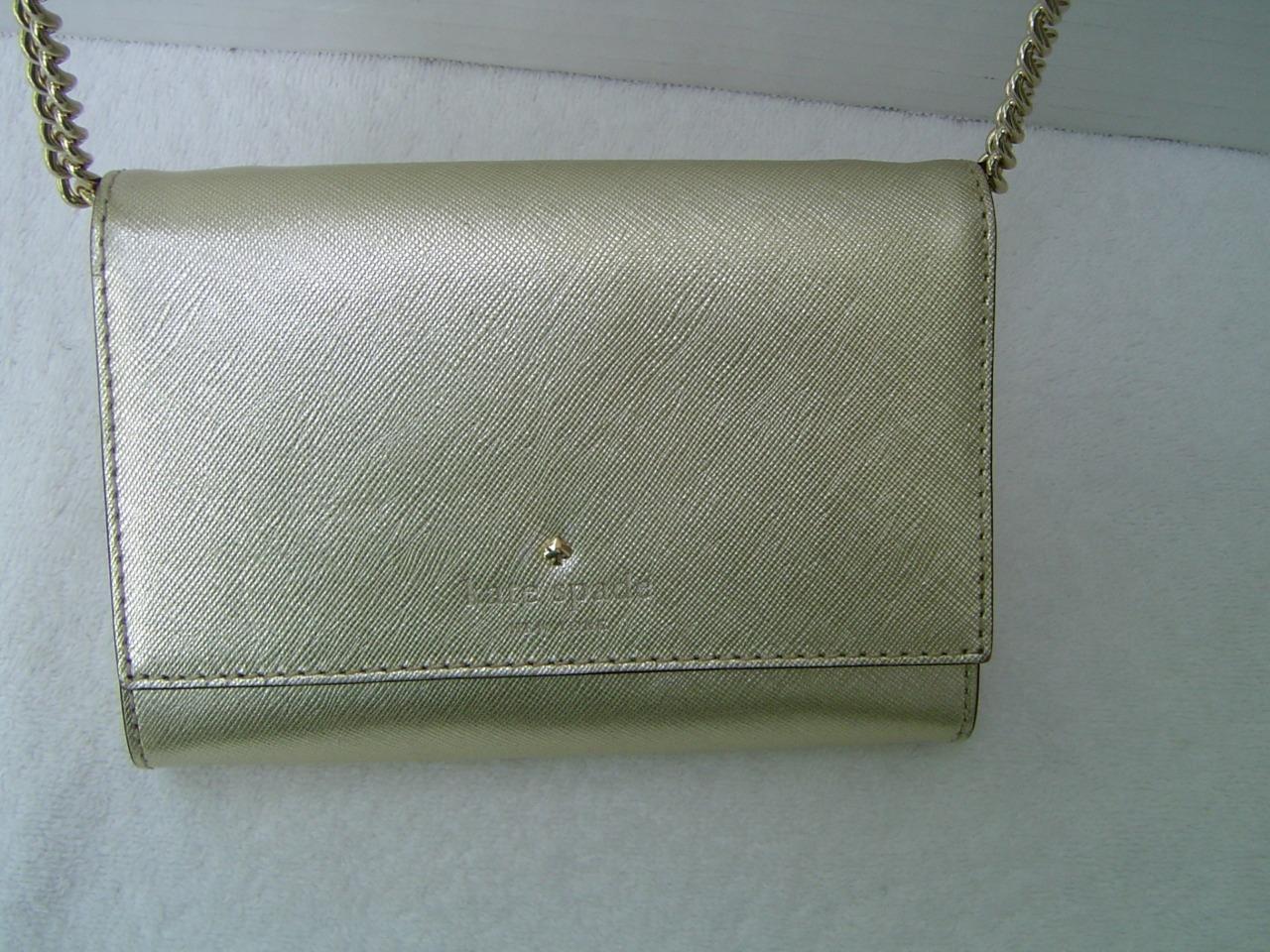 AUTHENTIC KATE SPADE GOLD METALLIC LEATHER SMALL SHOU… - Gem