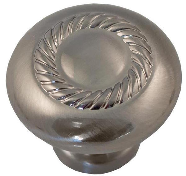 Braided Cabinet Hardware Drawer Pull KNOB Satin Nickel Kitchen Bath | eBay