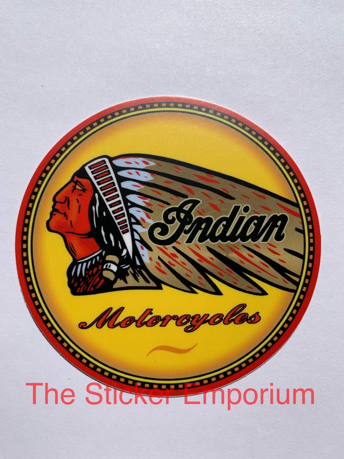 Indian Motorcycle, America's Pioneer Vintage Style Decal Vinyl Car ...