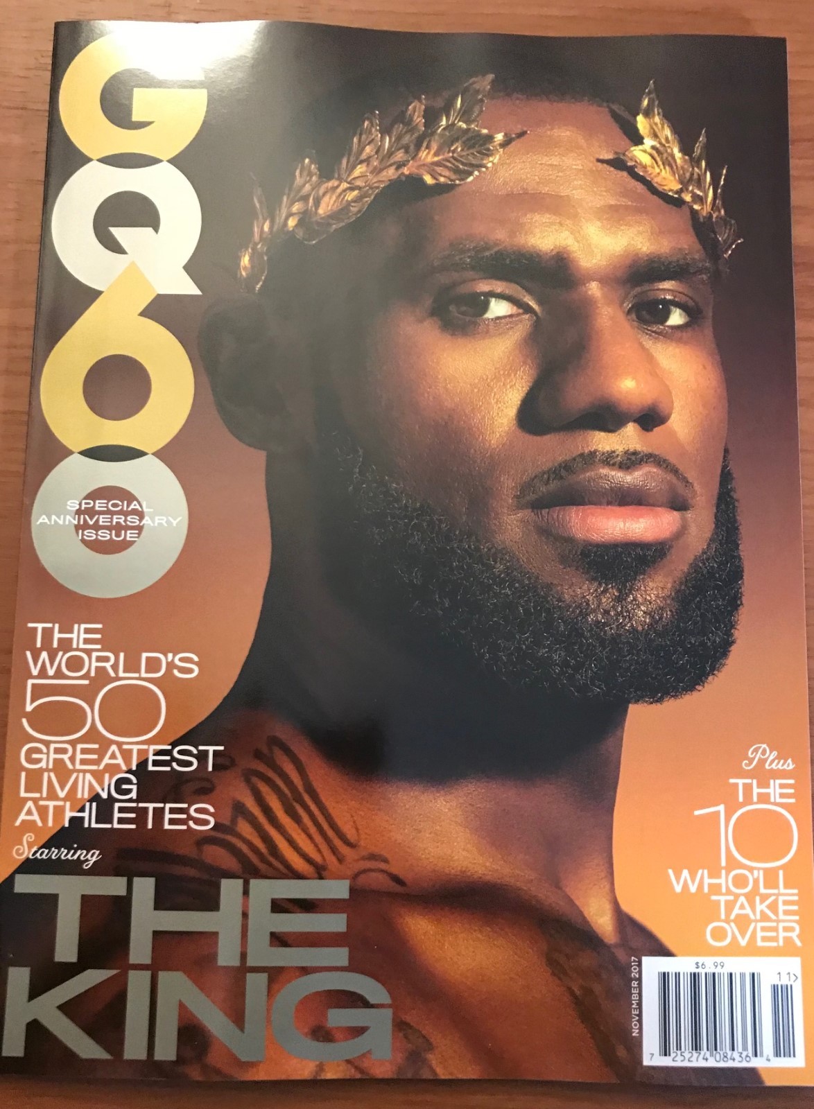 LABRON JAMES : GQ Mag; THE KING November 2017 BRAND NEW IN SLV. | eBay