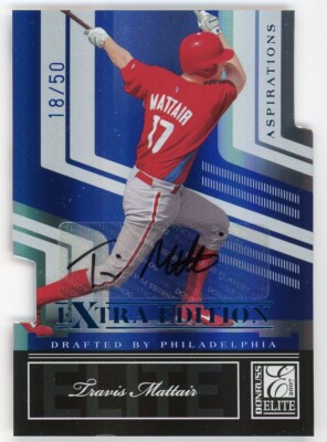 Travis Mattair 2007 Donruss Elite Extra Edition Aspirations Auto Blue ...