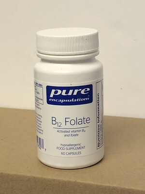 Pure Encapsulations - B12 Folate 60 Capsules. Brand New. EXP:02/2026 ...
